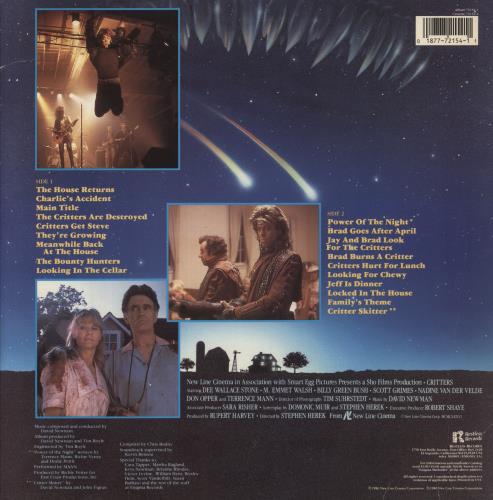 Dave Newman Critters [Original Motion Picture Soundtrack] US vinyl LP ...